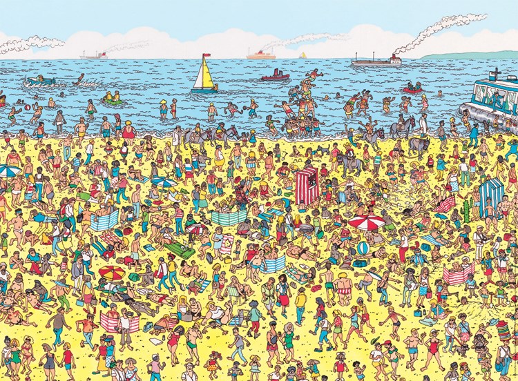 Nathan (86947) - "Where's Wally? Wally at the Beach" - 250 pieces puzzle