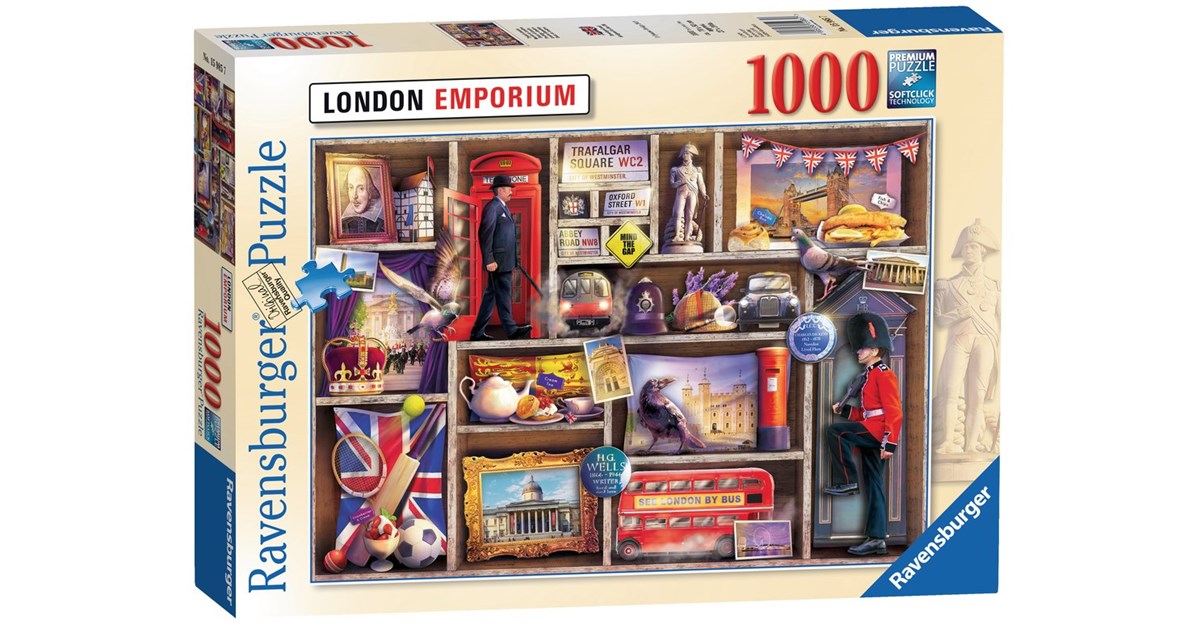 Ravensburger (15985) - "London Emporium" - 1000 pieces puzzle