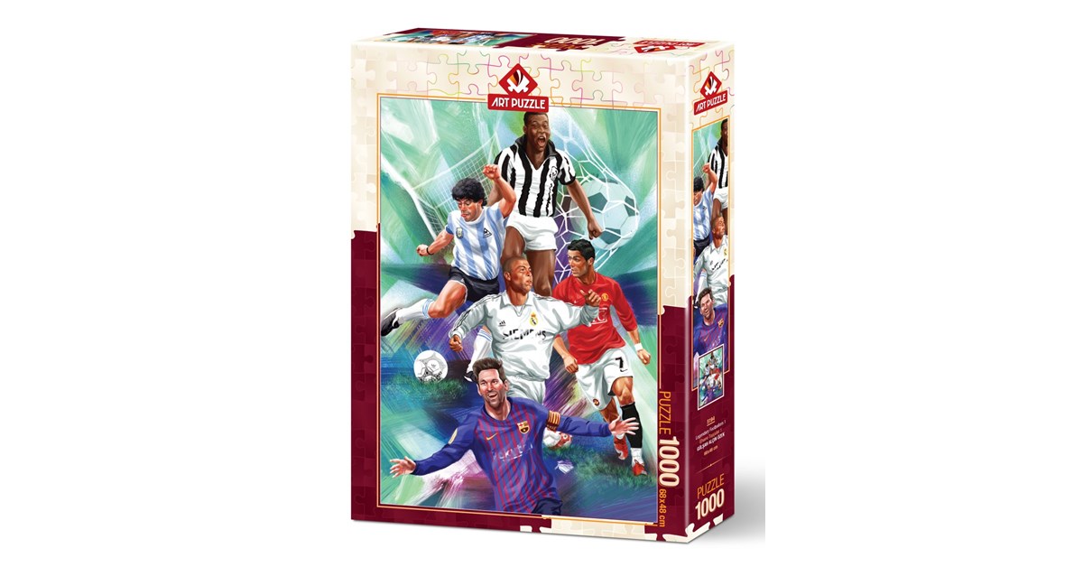 Art Puzzle (5194) - "Legendary Footballers" - 1000 pieces puzzle