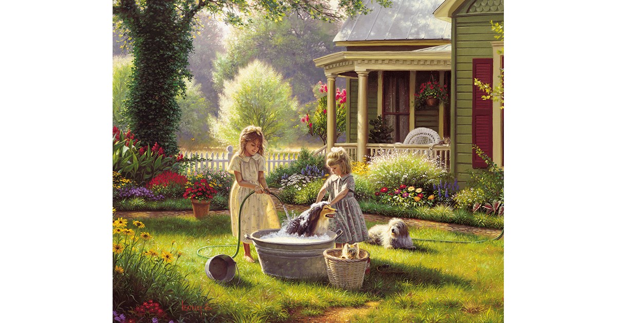 SunsOut (53011) - Mark Keathley: "Spring Cleaning" - 1000 pieces puzzle